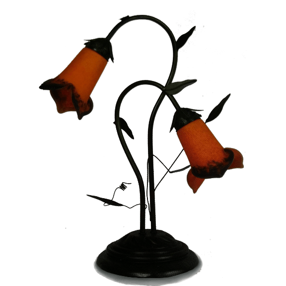 Marchand Art De France 2 Light Flower Table Lamp | Crystal Palace Lighting