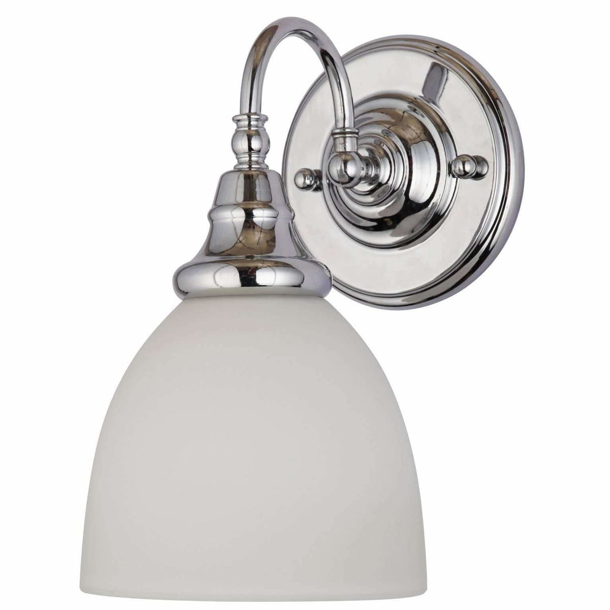 Benson 1 Light Wall Light in Chrome Silver, 2 Orientation Options ...