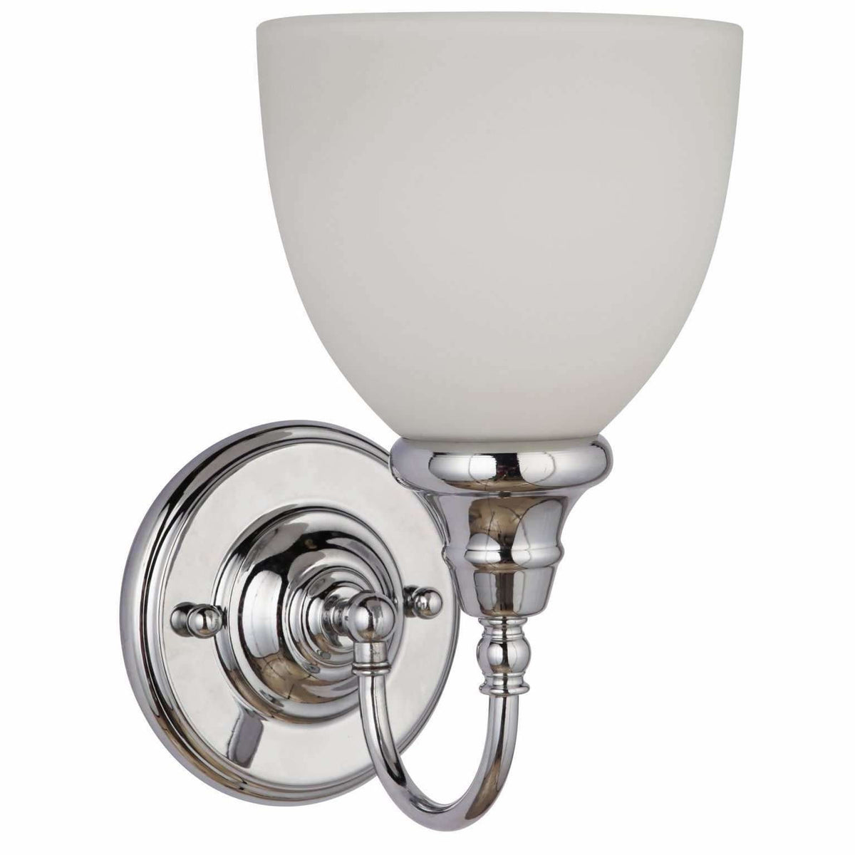Benson 1 Light Wall Light in Chrome Silver, 2 Orientation Options ...